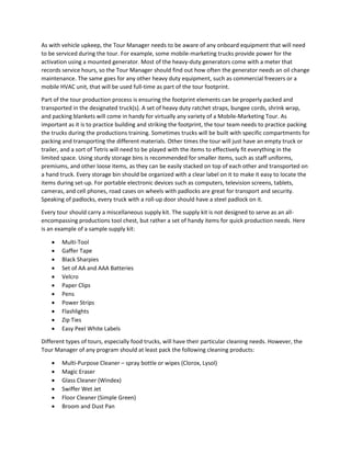 The tour manager handbook | PDF