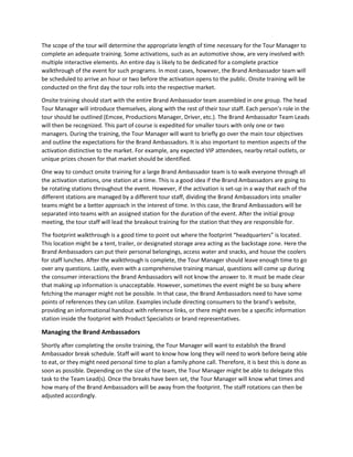 The tour manager handbook | PDF | Advertising Industry | Industries