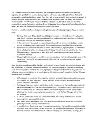 The tour manager handbook | PDF