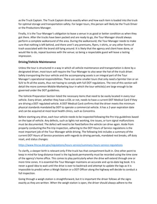 The tour manager handbook | PDF