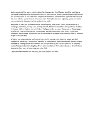 The tour manager handbook | PDF