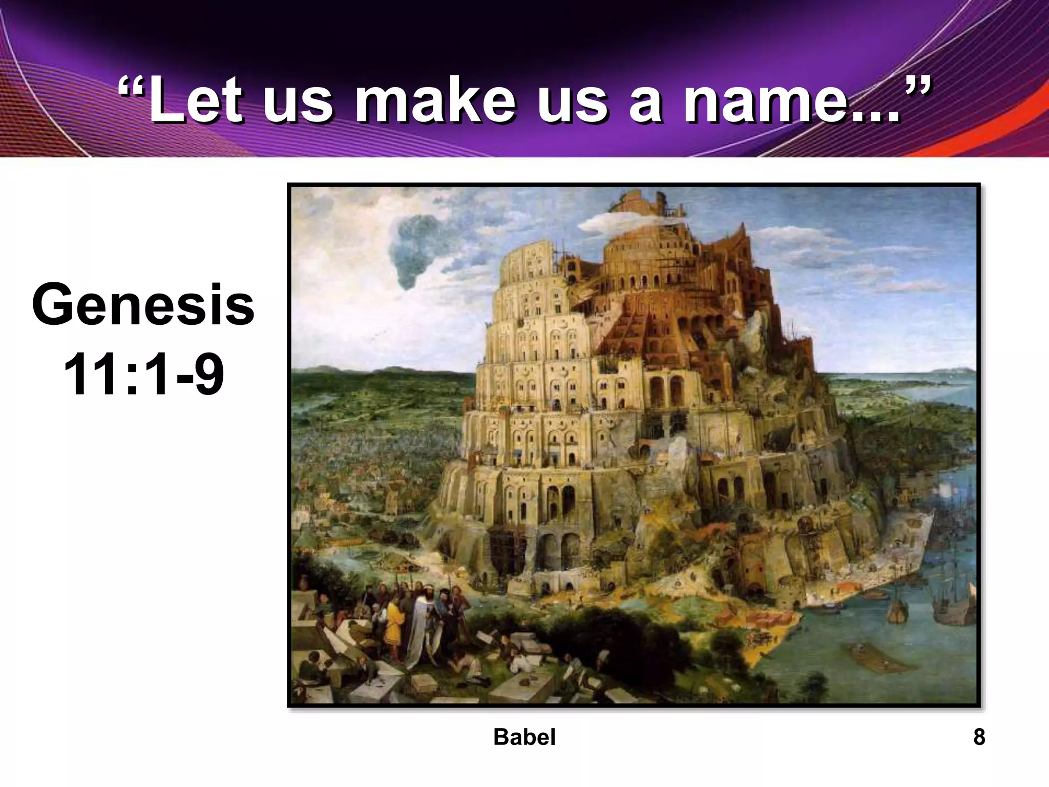 The tower of babel | PPTX