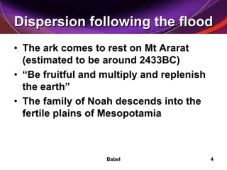 The tower of babel | PPTX