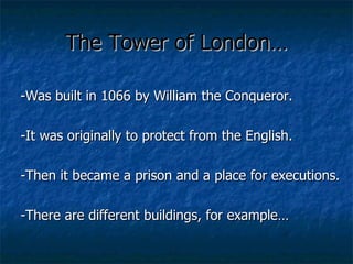 The tower of london | PPT
