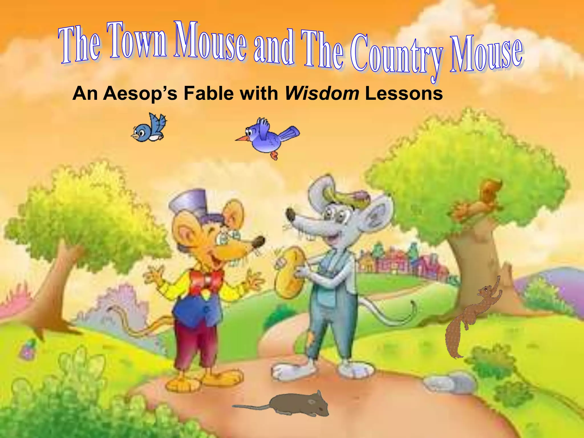 The Town Mouse and the Country Mouse - An Aesop's Fable with Wisdom ...