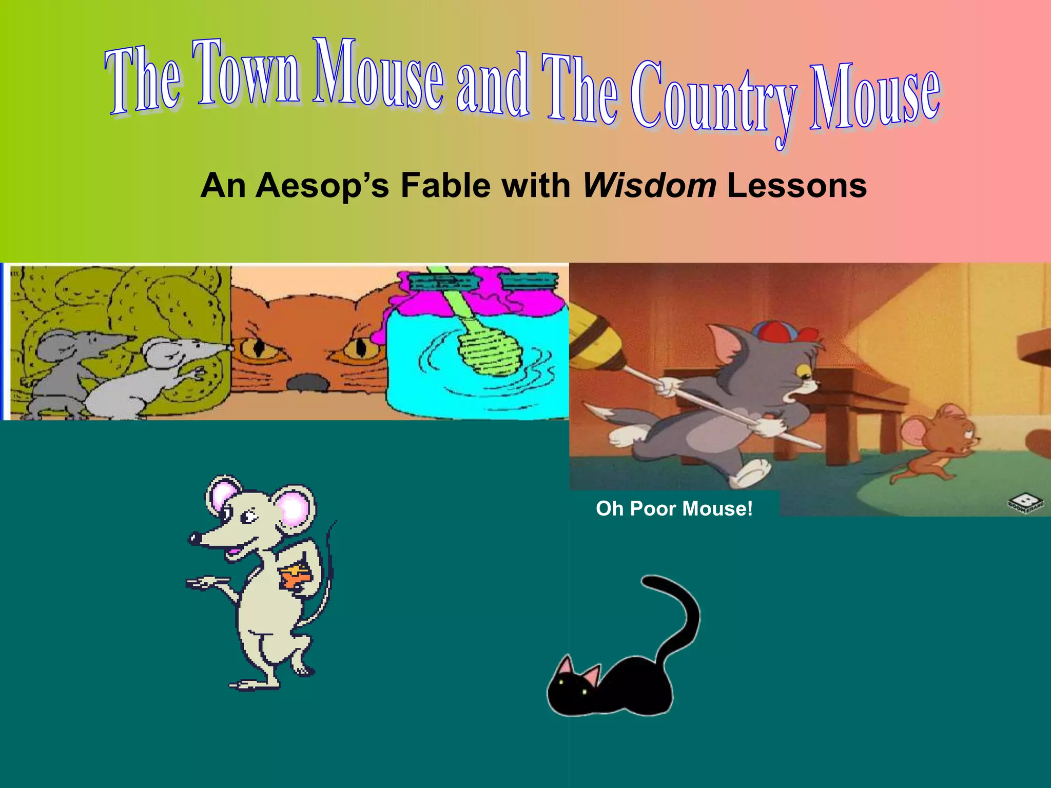 The Town Mouse and the Country Mouse - An Aesop's Fable with Wisdom ...