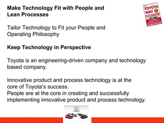 Toyota Way Fieldbook | PPT