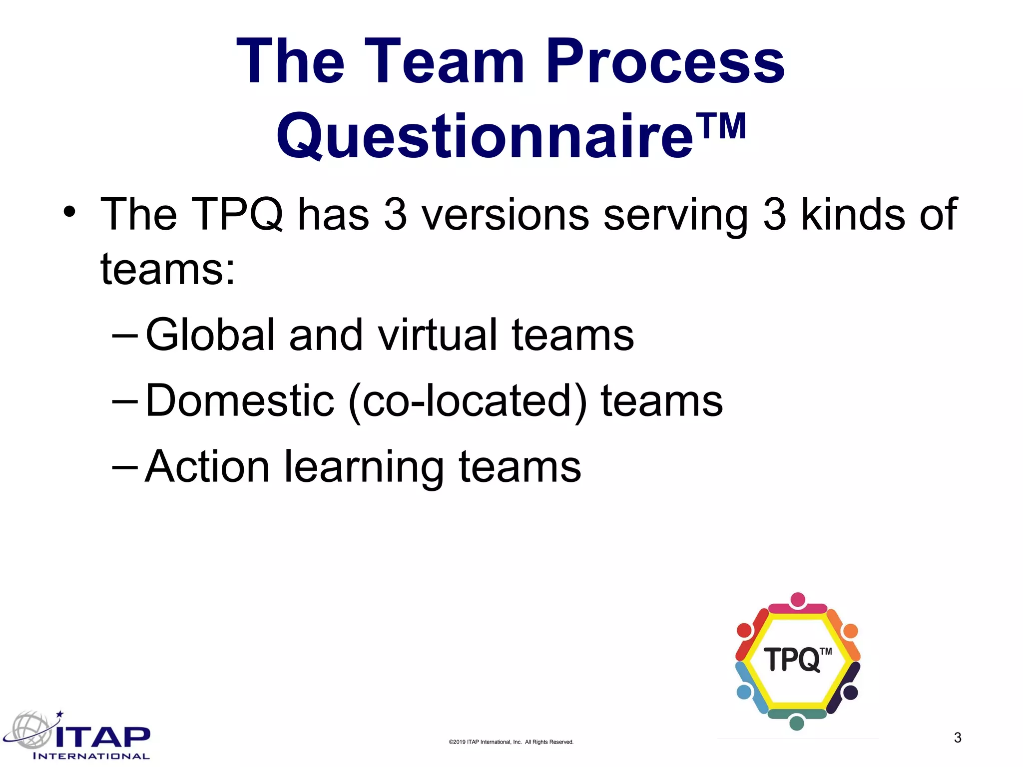 The TPQ System: Choose the Right Tool for Your Team's Success | PPT