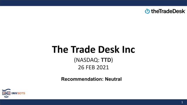 The trade desk (ttd) | PPT