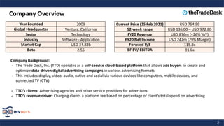 The trade desk (ttd) | PDF