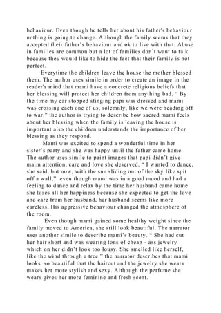 The Traditional Families In Fiesta 1980 the story is ab.docx