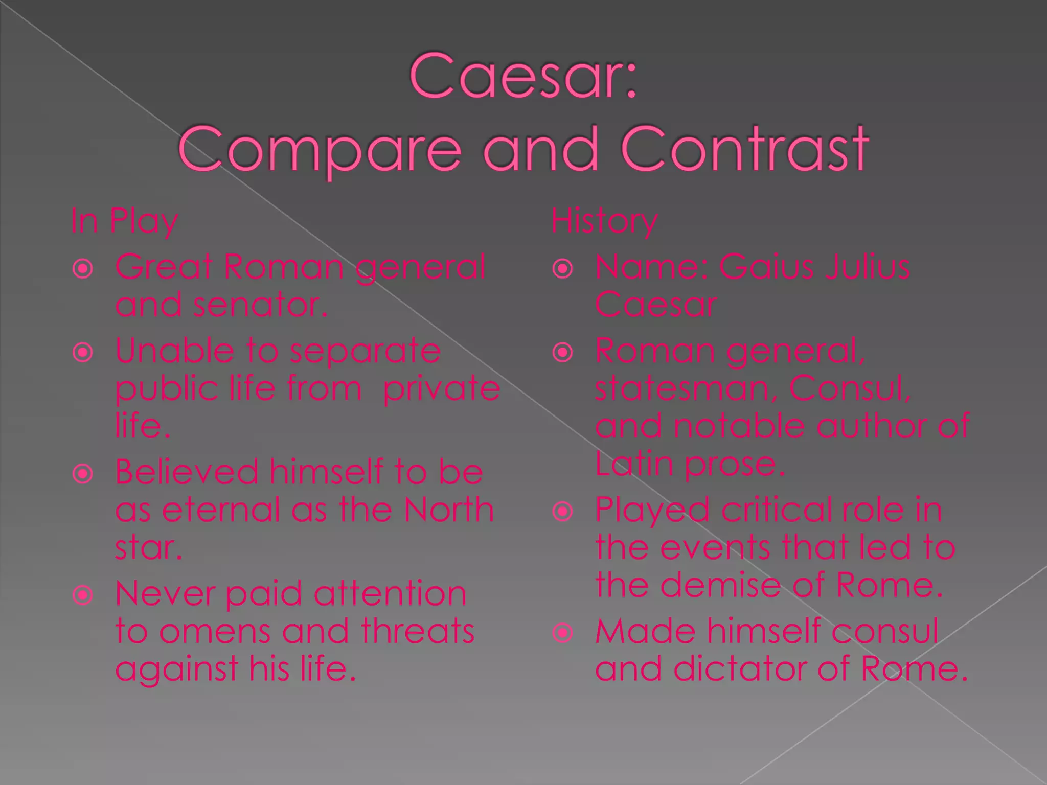 The tragedy of julius caesar | PPT