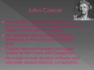 The tragedy of julius caesar | PPT