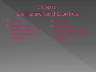 The tragedy of julius caesar | PPTX