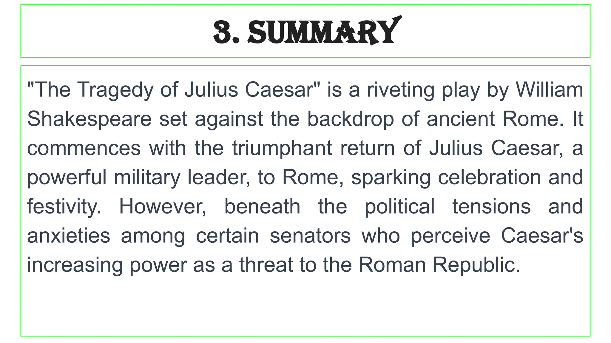 The Tragedy Of Julius Caesar . | PPT