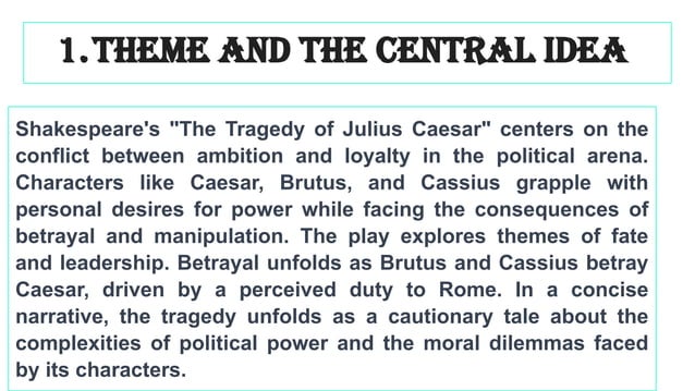 The Tragedy Of Julius Caesar . | PPT