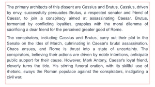 The Tragedy Of Julius Caesar . | PPTX