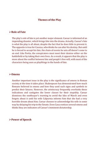 The Tragedy of Julius Caesar by William Shakespeare | PDF