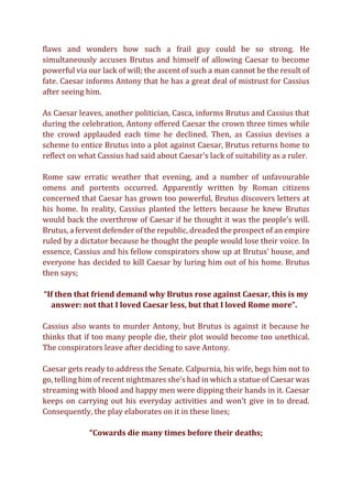 The Tragedy of Julius Caesar by William Shakespeare | PDF