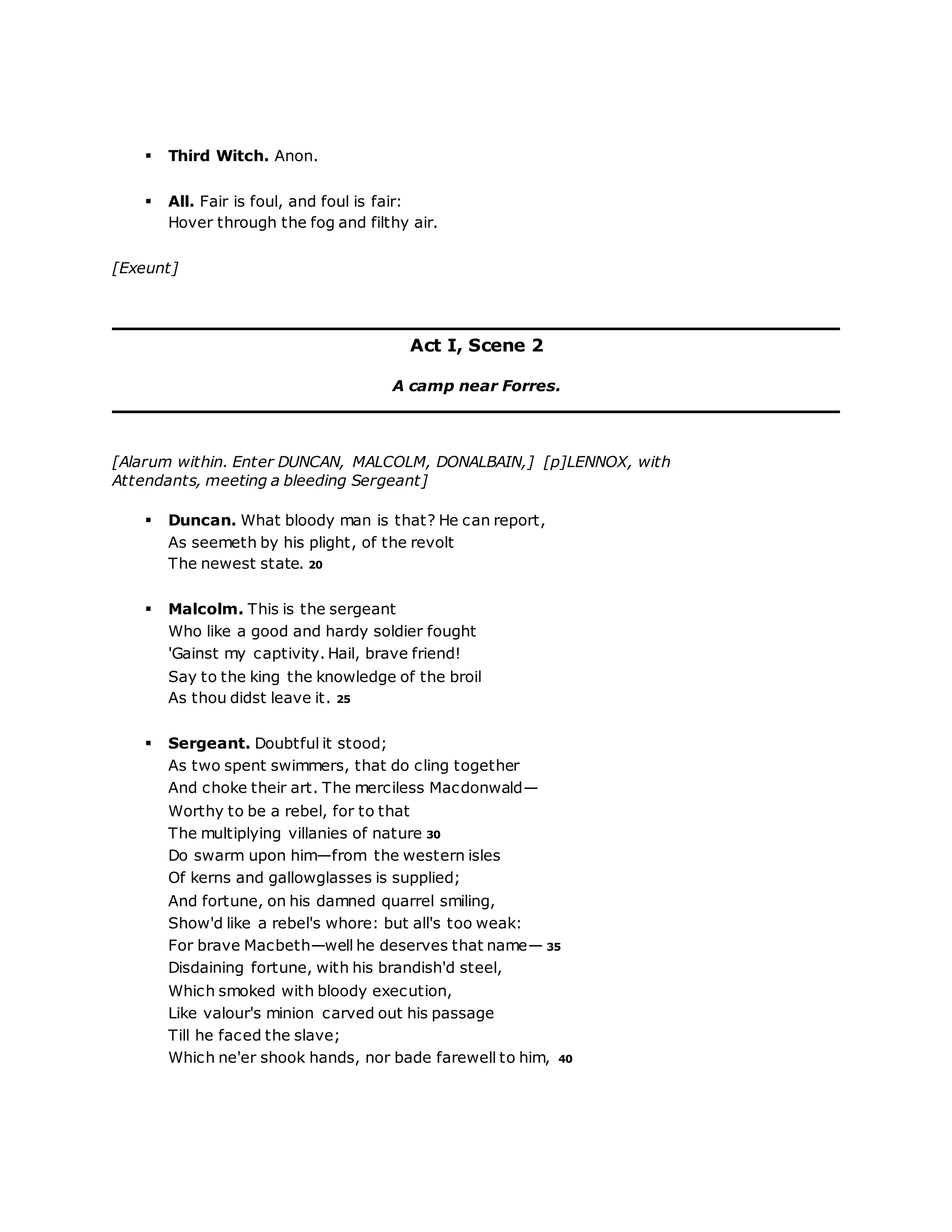 The Tragedy of Macbeth | DOCX