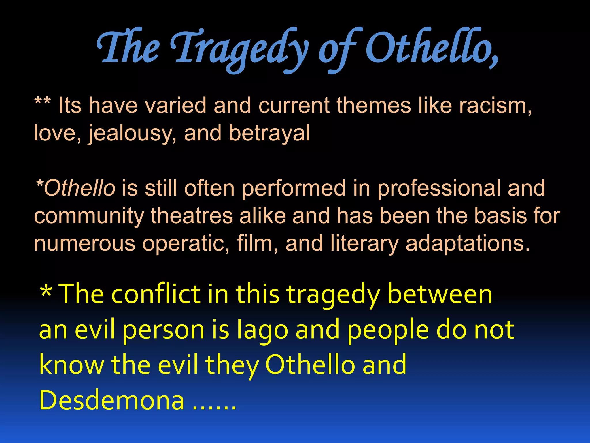 The tragedy of othello | PPTX