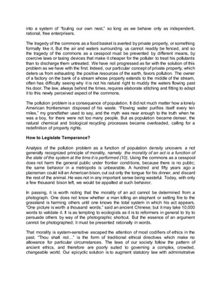 The tragedy of the commons | DOCX