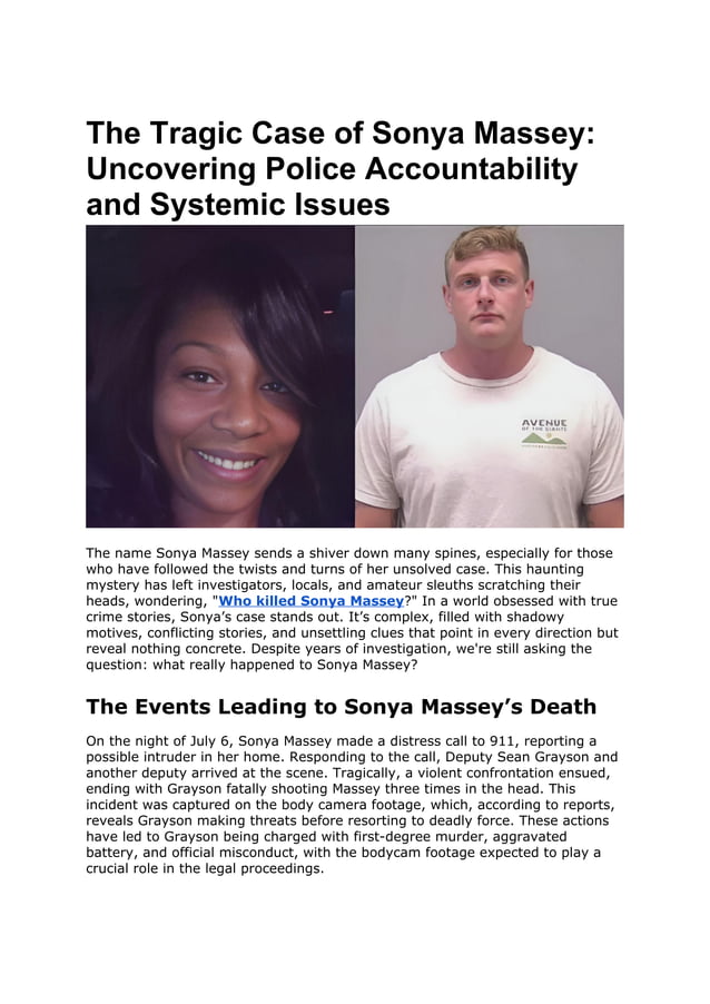 The Tragic Case of Sonya Massey_ Uncovering Police Accountability and Systemic Issues.docx