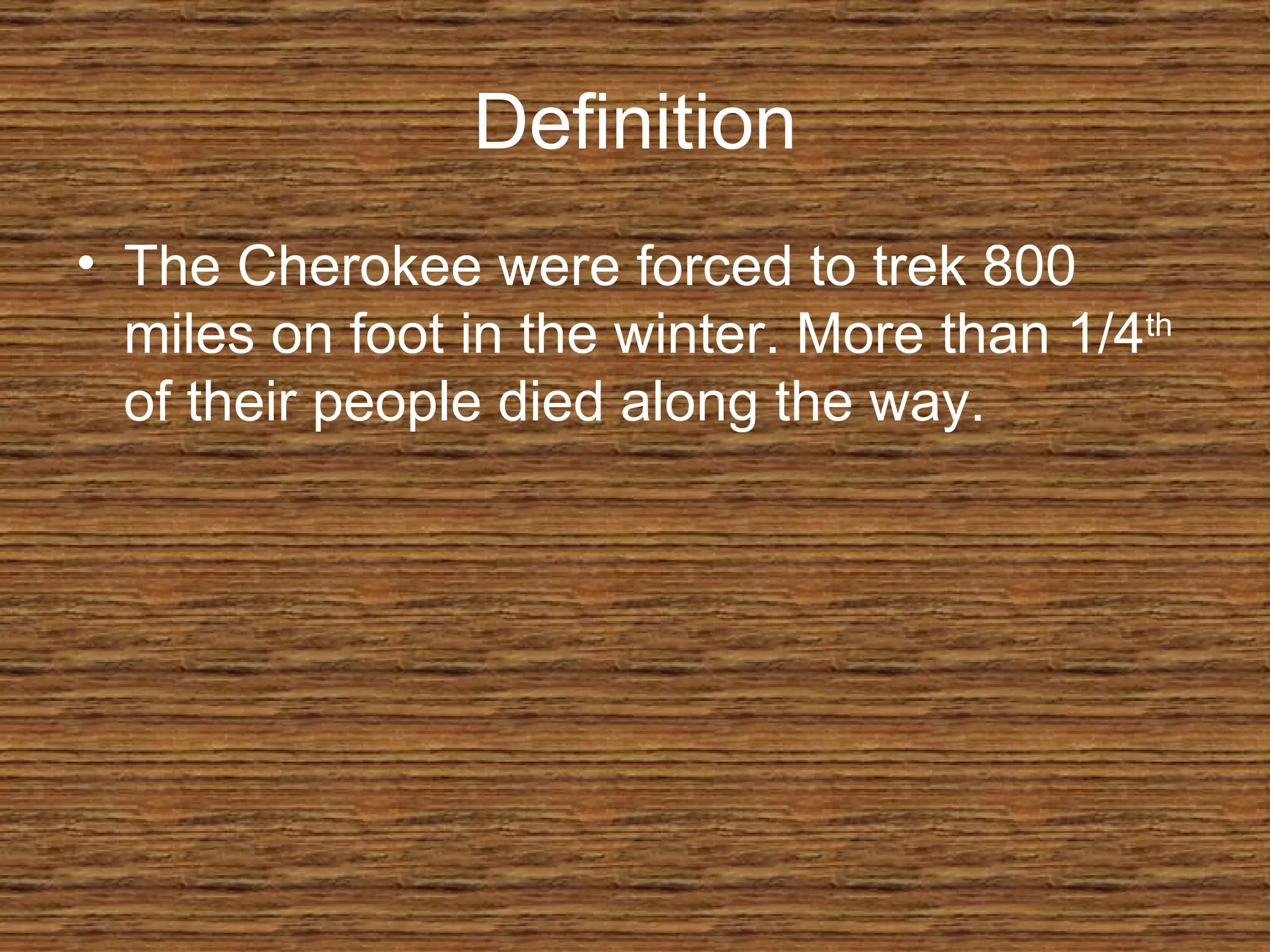 The trail of tears | PPT