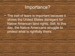 The trail of tears | PPT