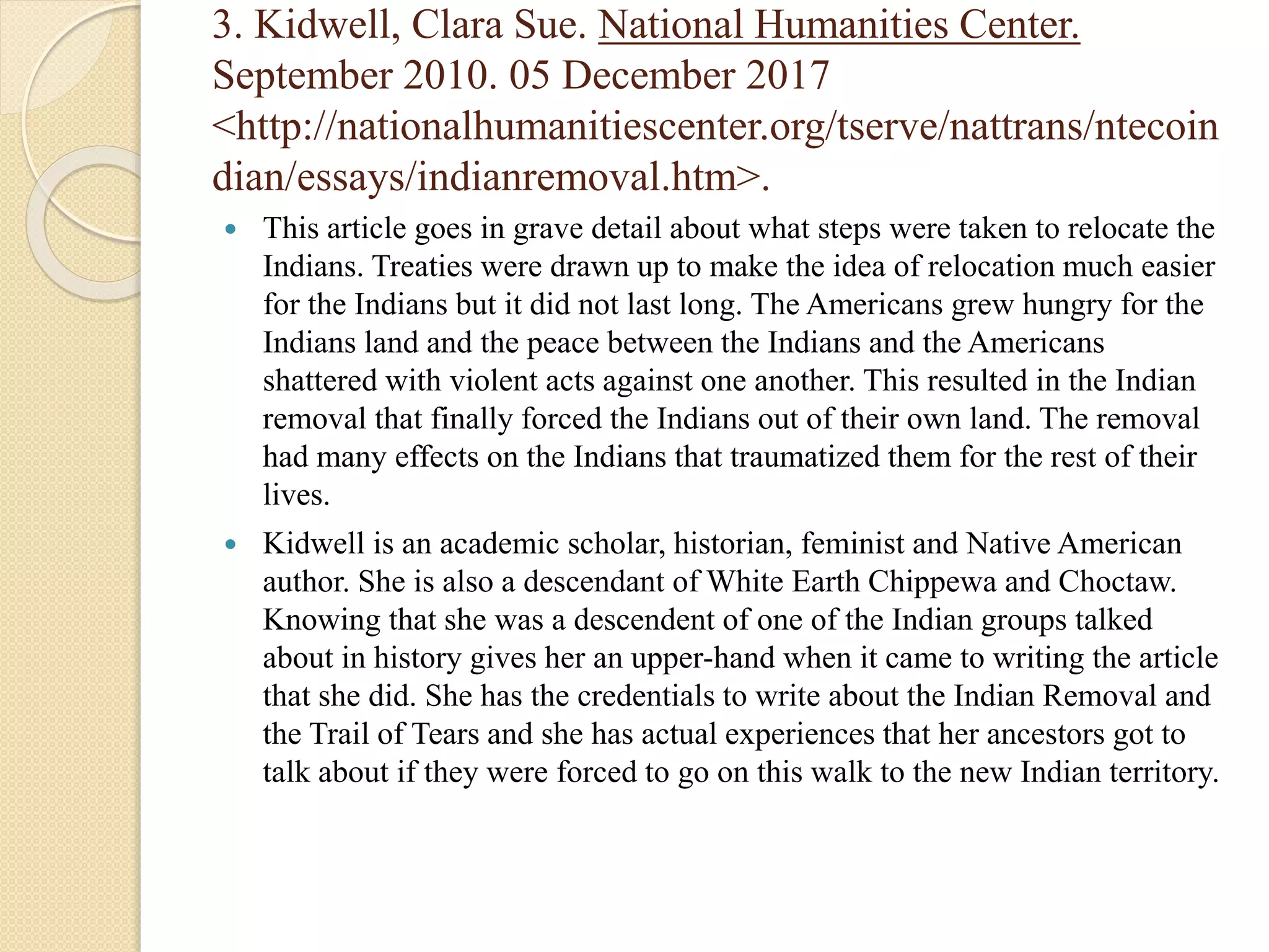 The trail of tears | PPTX