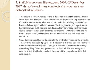 The trail of tears | PPTX