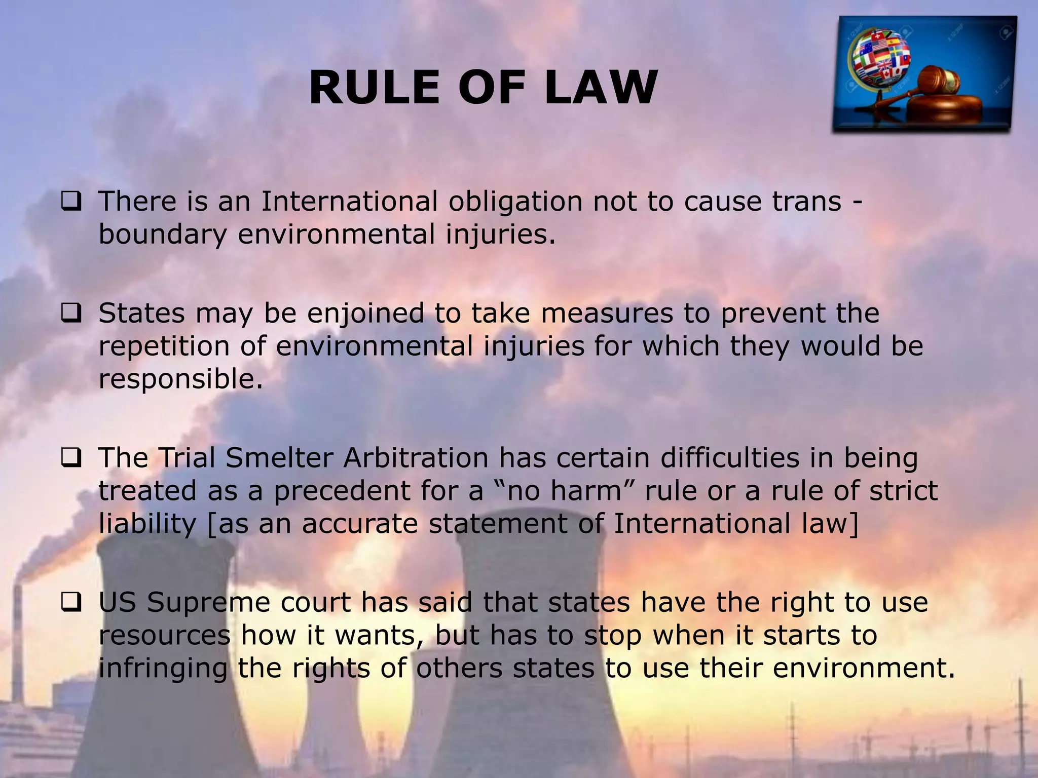 The trail smelter case | PDF