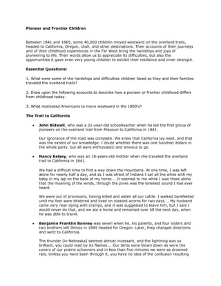 The trail to california | PDF