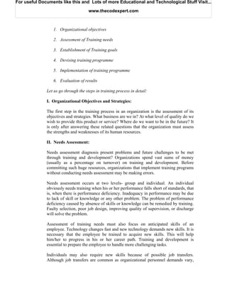 The Training Process | PDF