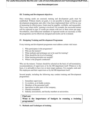 The Training Process | PDF