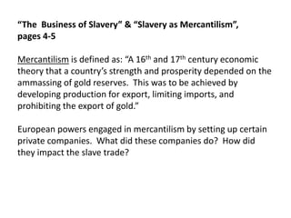 The transatlantic slave trade | PPT