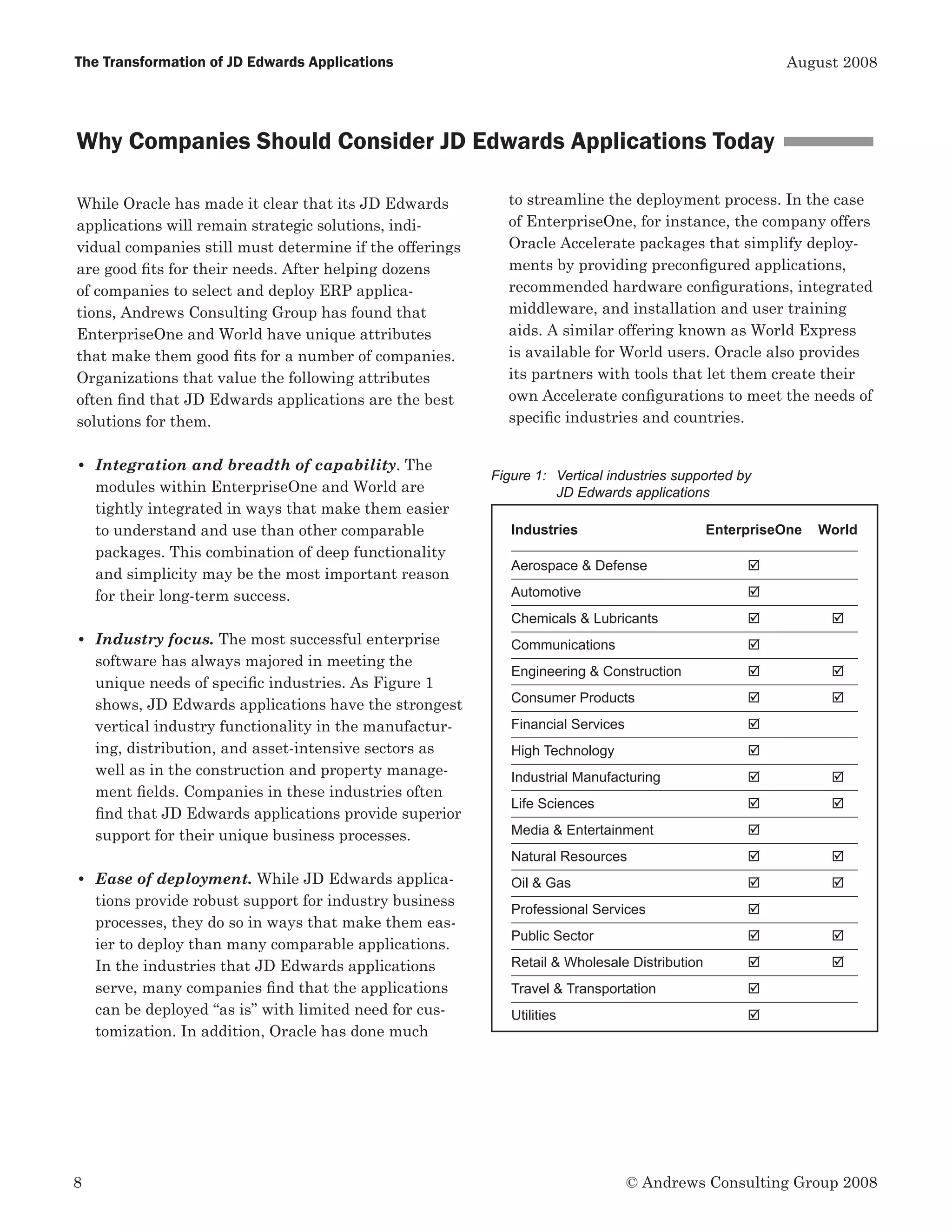 The Transformation Of Jde 08 2008 Oracle | PDF