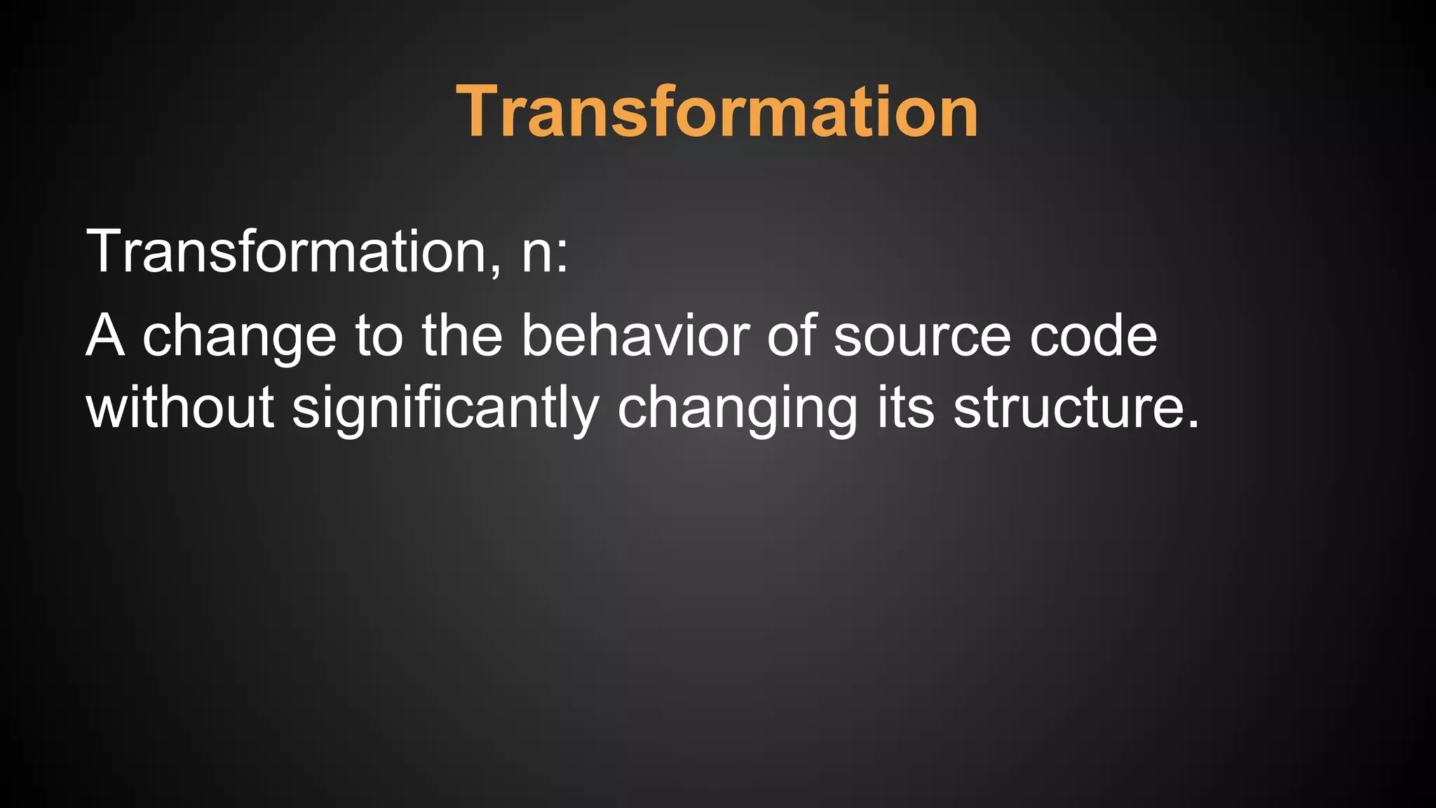 The “transformation priority premise” | PPT