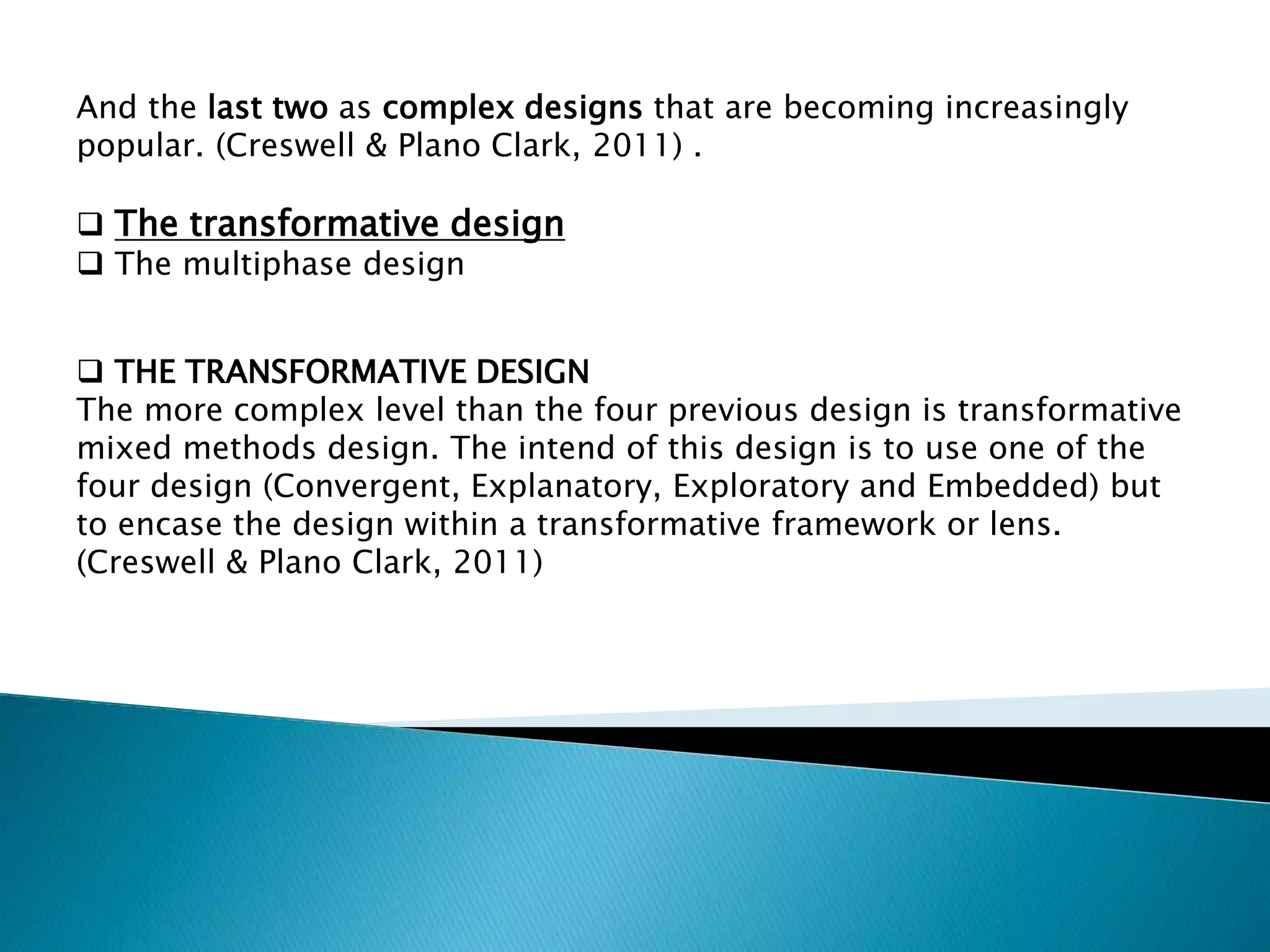 Research Methodology (The Transformative Design) | PPTX