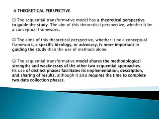 Research Methodology (The Transformative Design) | PPTX