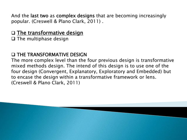 Research Methodology (The Transformative Design) | PPTX | Science