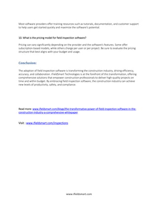 The Transformative Power of Field Inspection Software in the ...