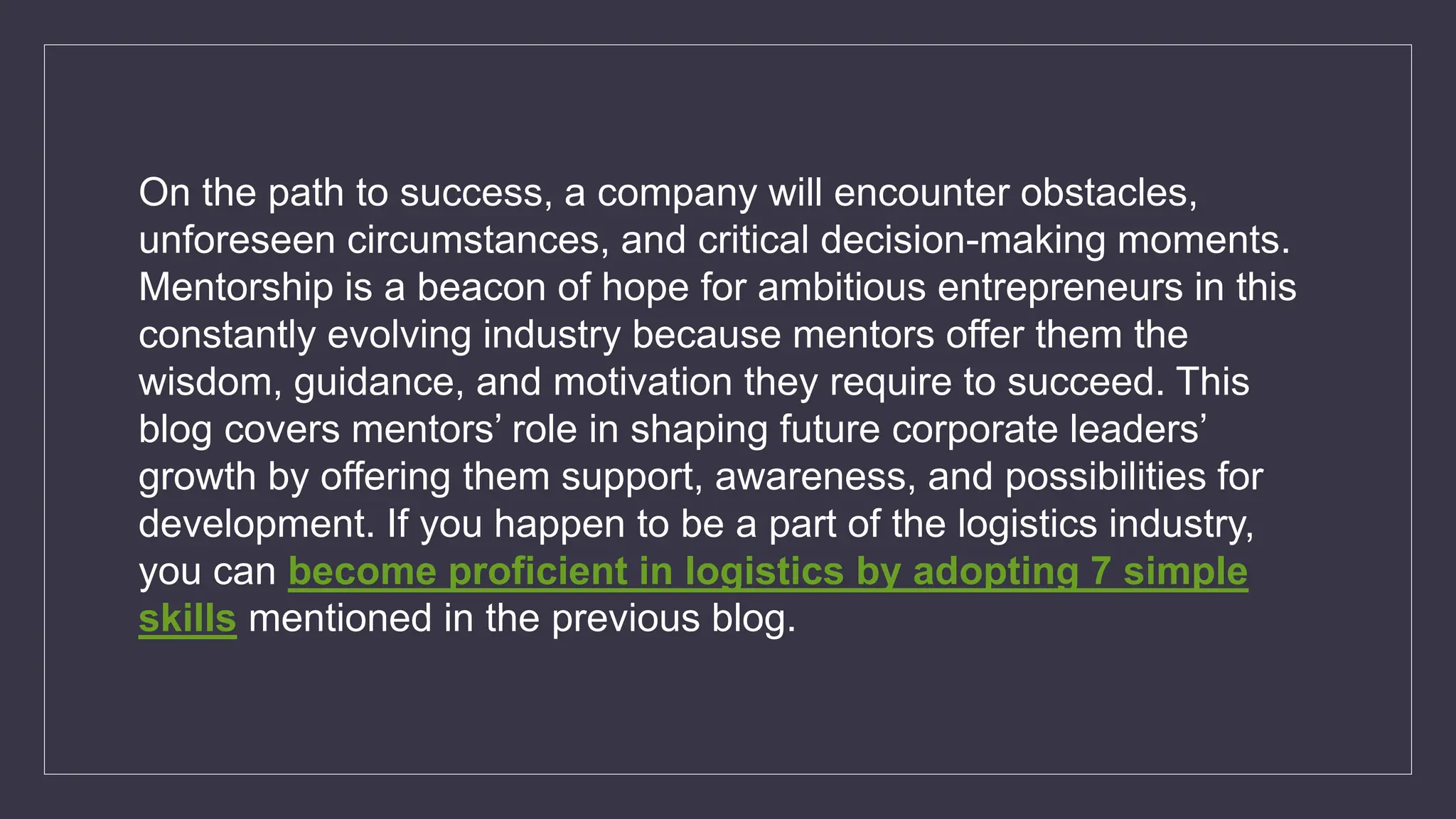 The Transformative Power of Mentorship in Entrepreneurial Success | PPTX