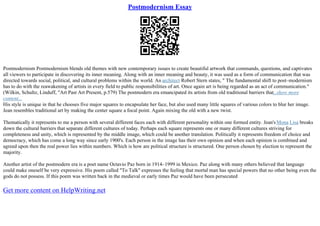 The Transition To Postmodernism Essay | PDF