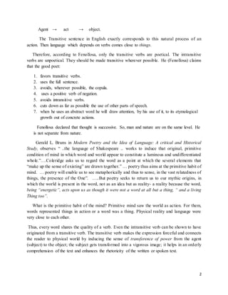 The transitive verb | PDF