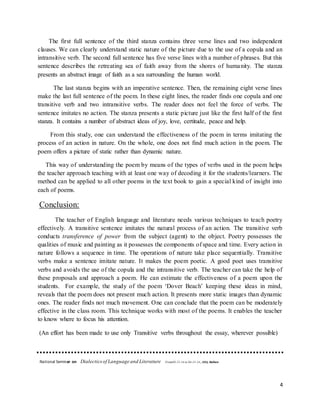 The transitive verb | PDF