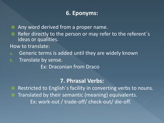 The translation of neologism | PPTX