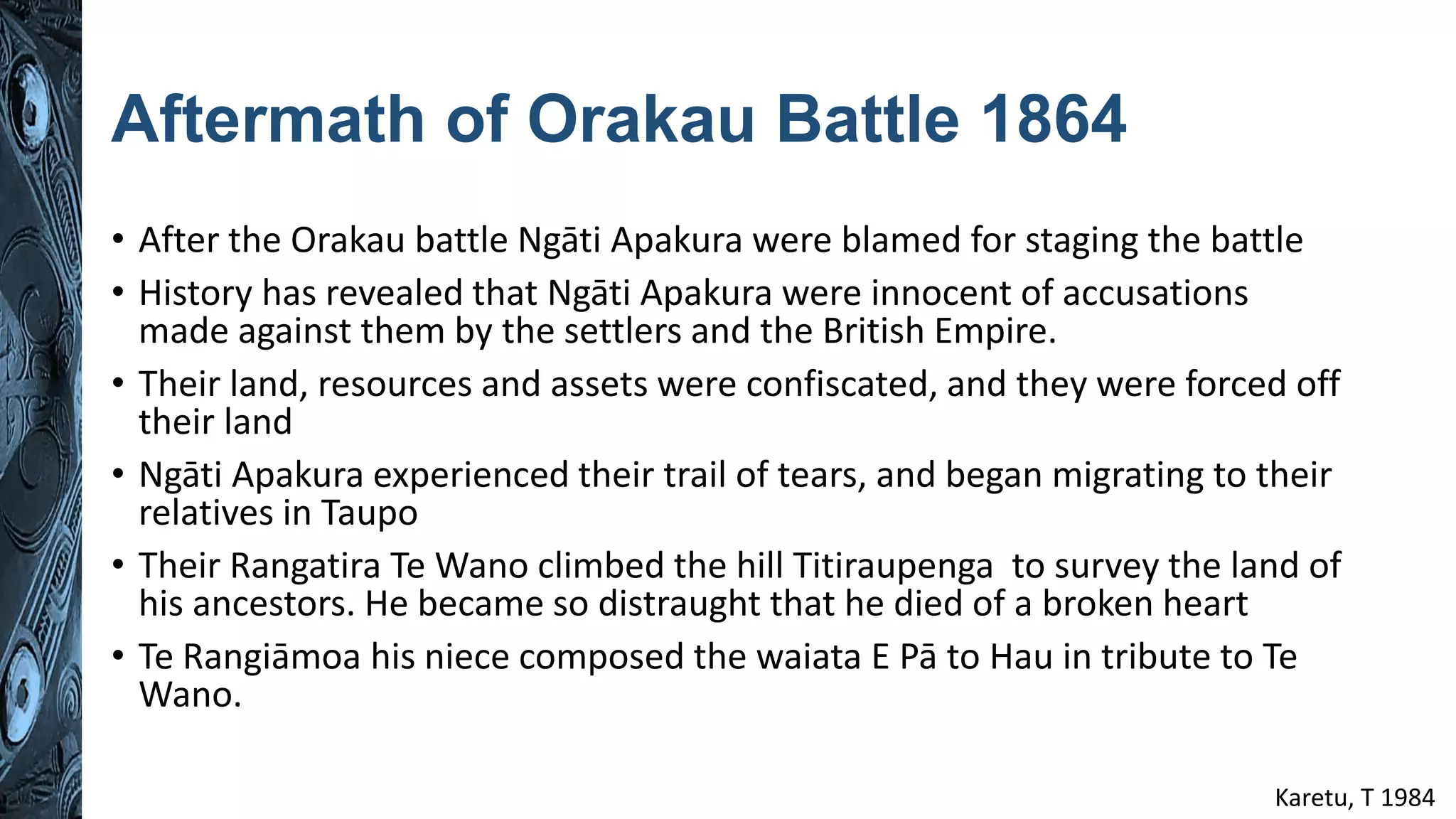 The transmission of Maaori narratives of Historical Intergenerational ...