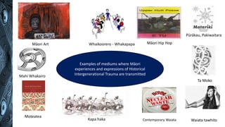 The transmission of Maaori narratives of Historical Intergenerational ...