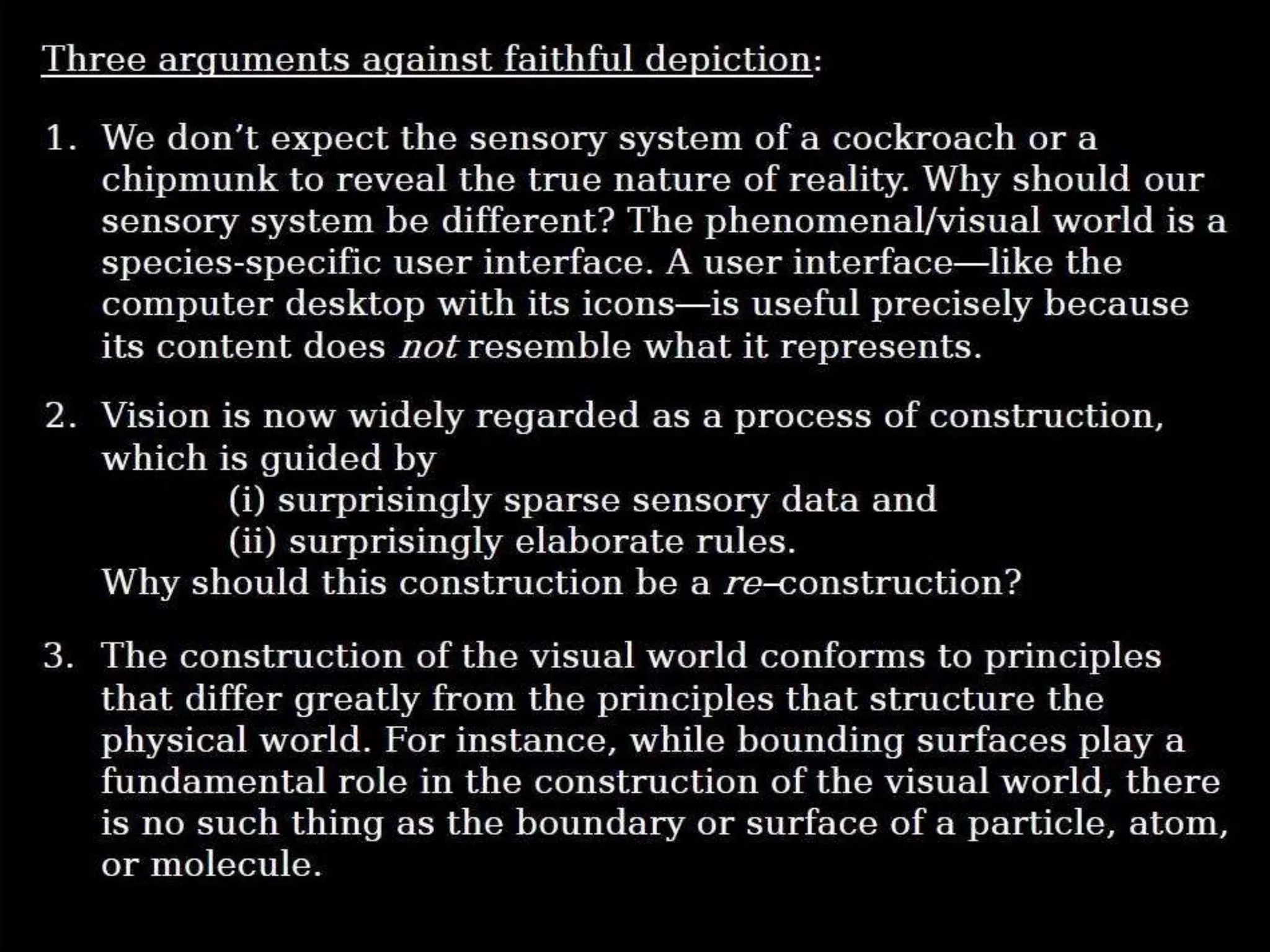 The Transparent Brain presentation [Ulrich Mohrhoff] | PPT